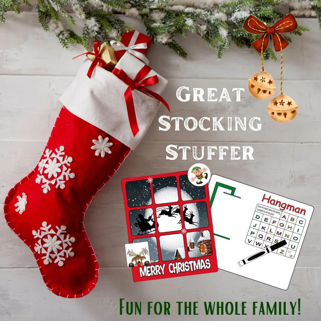 Christmas Tic-Tac-Toe Gameboard | Double-sided – Perfect Stock