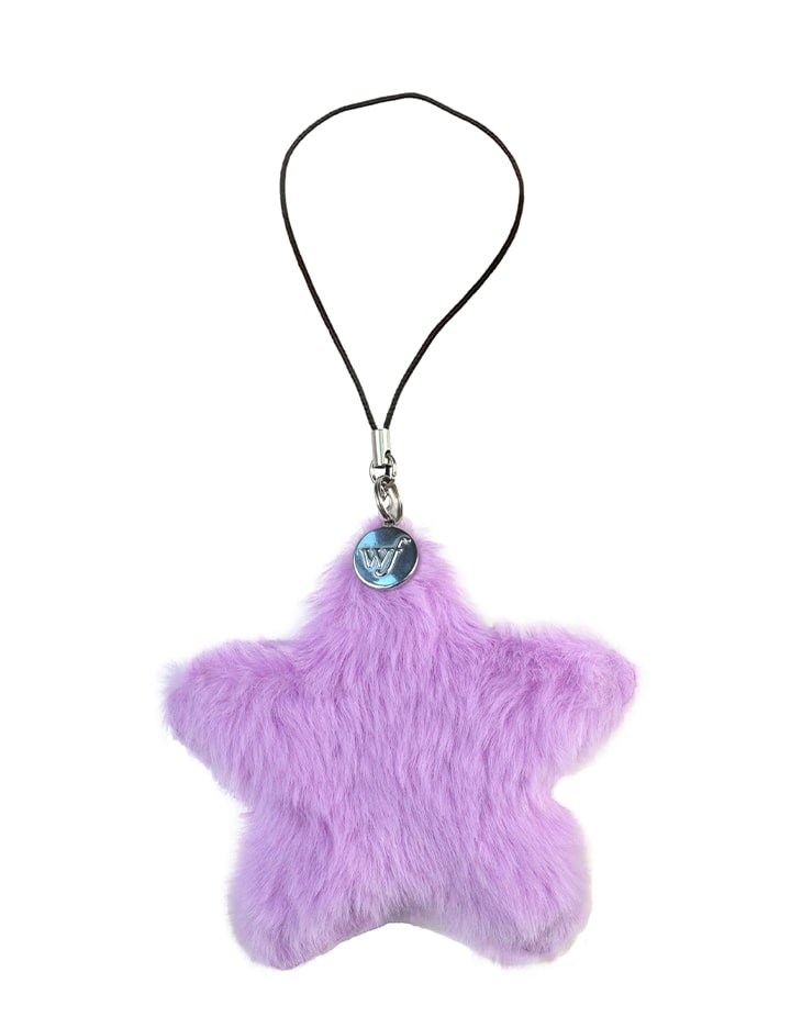 Fluffy Star Charm | Purple – Perfect Stock