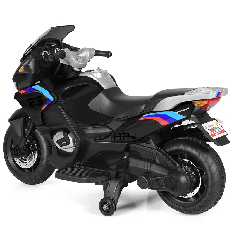 12V Kids Ride On Motorcycle Electric Motor Bike-Black – Perfect Stock