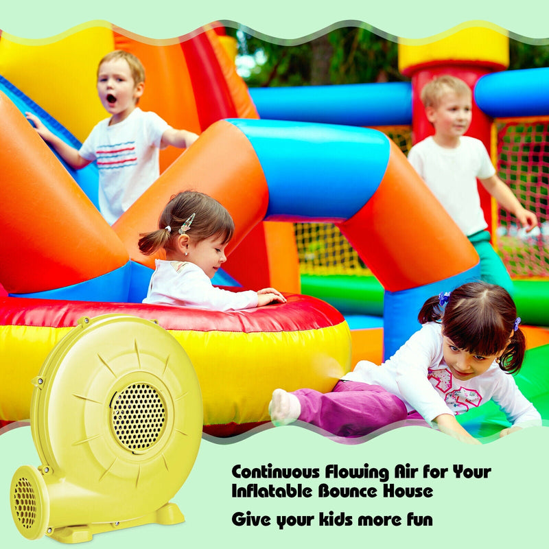 350 Watt 0.5 HP Air Blower Pump Fan for Inflatable Bounce House and Bo ...