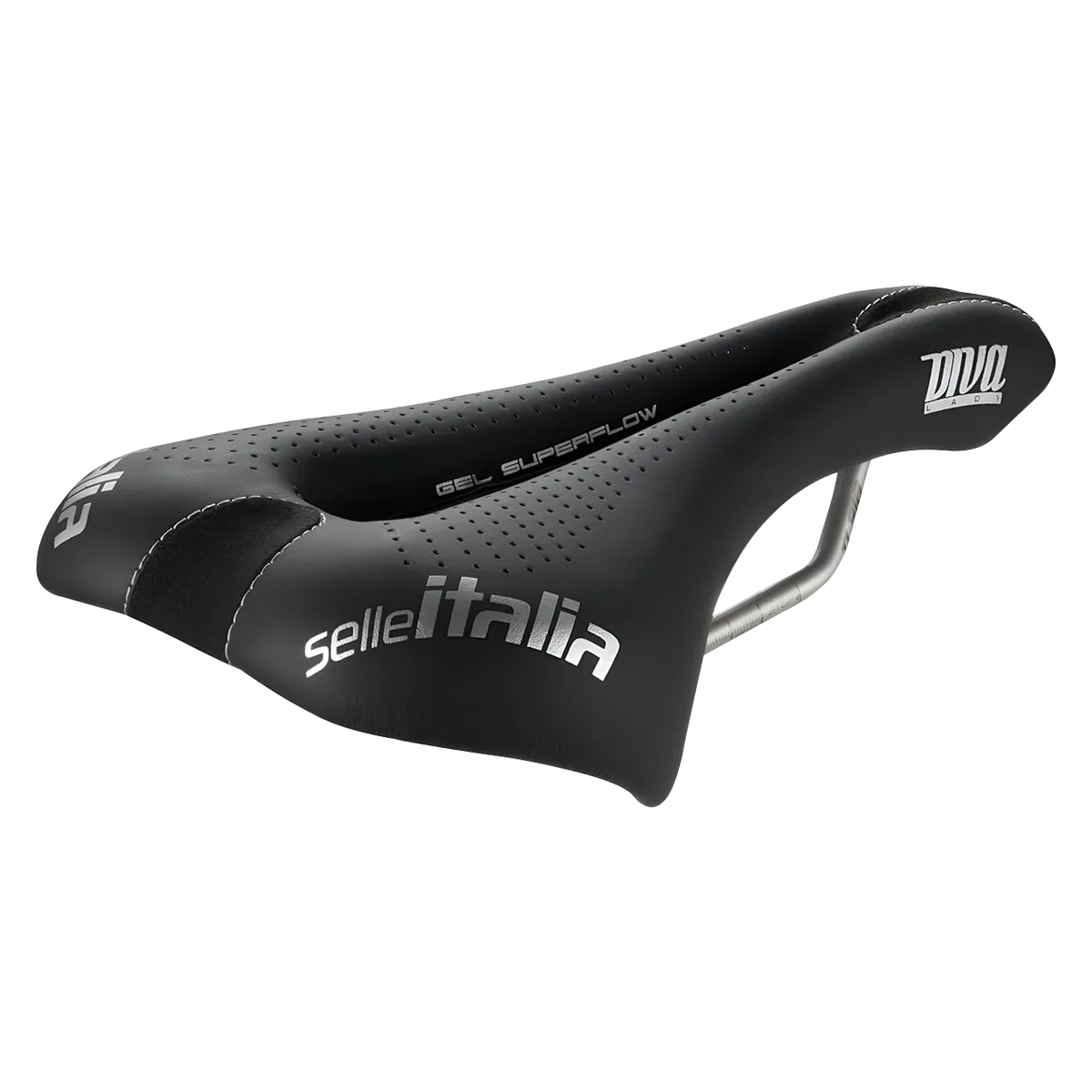 Selle Italia Diva Gel Superflow Women’s Bike Saddle 270 x 152mm ...