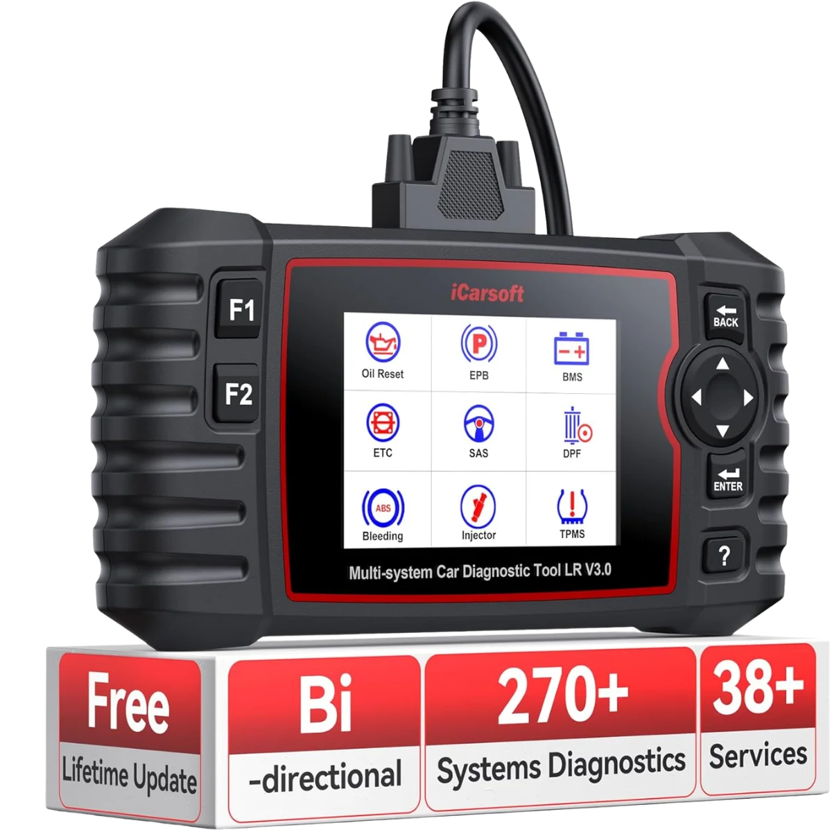 iCarsoft LR V3.0 OBD2 Scanner 2025 Ver | Land Rover & Jaguar Full Diag ...