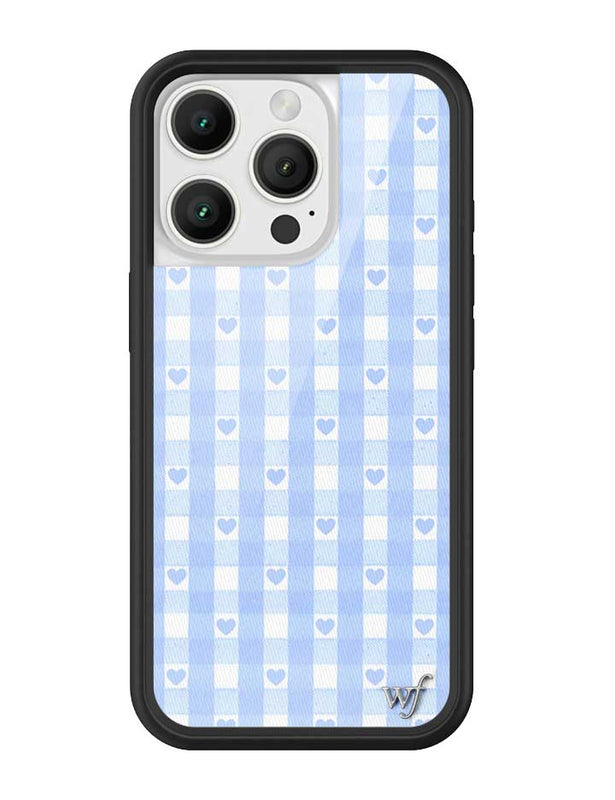 Gingham Hearts | Blue iPhone Case – Perfect Stock