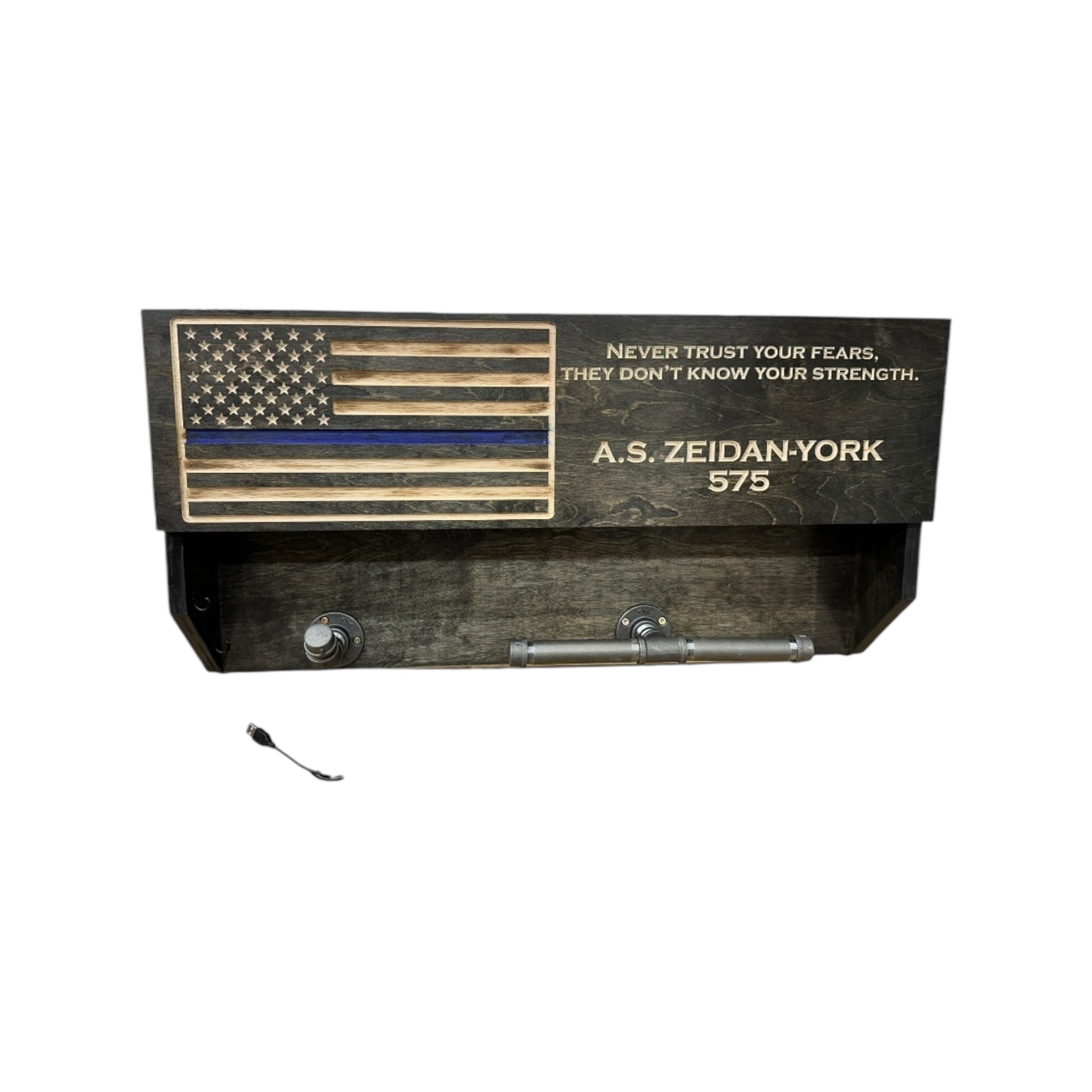 Custom Police Gear Rack with RFID Lock and Concealed Compartment ...