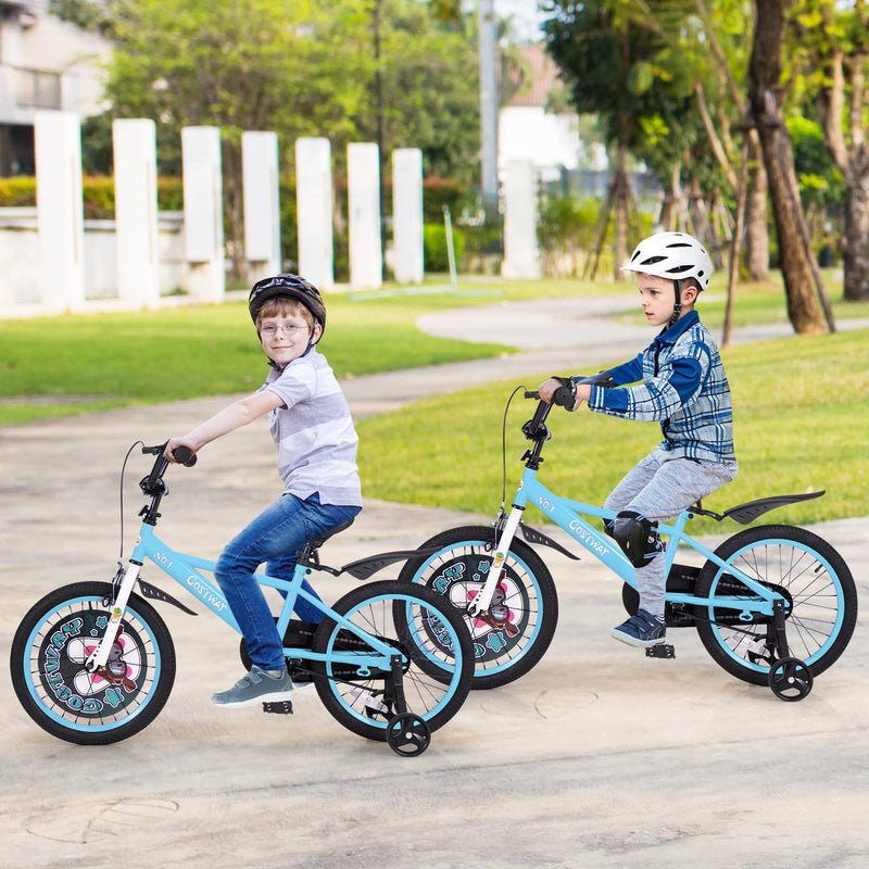 18 Inch Kids Bike with Adjustable Handlebar and Saddle for 4-8 Years O – Perfect Stock