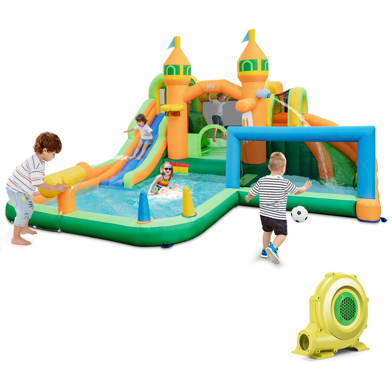 Kids Inflatable Water Slide for Yard Lawn with 735W Blower – Perfect Stock
