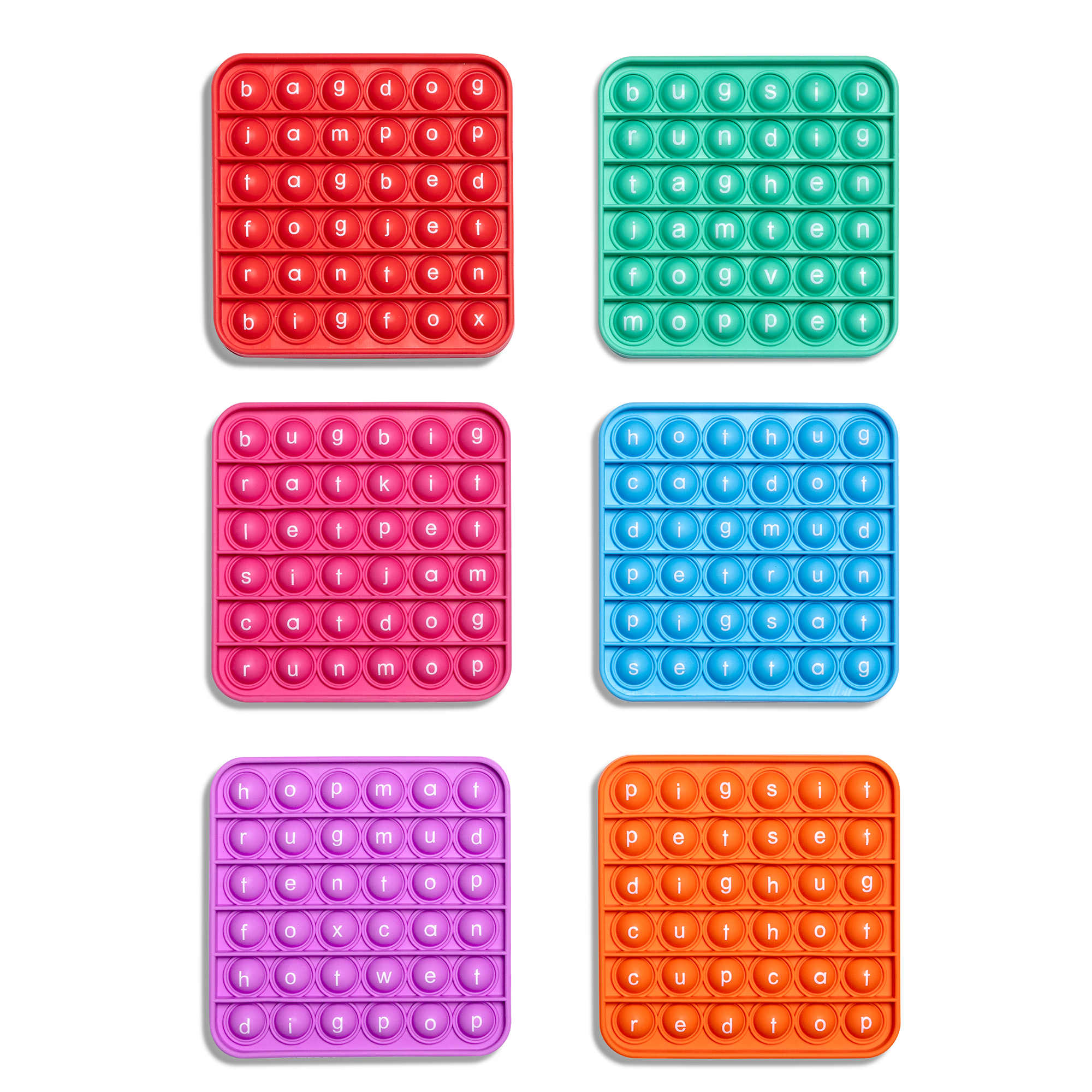 .6 Extra CVC Fidget Mats (Word Pop) – Perfect Stock