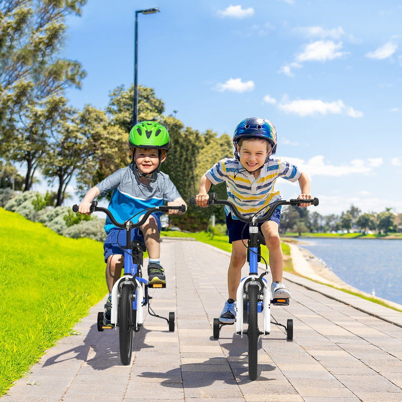 18 Feet Kids Bike with Removable Training Wheels-Navy – Perfect Stock
