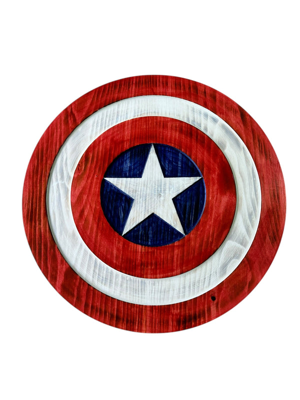 Custom Captain-Inspired LED Shield with Personalized Engraving and Col ...