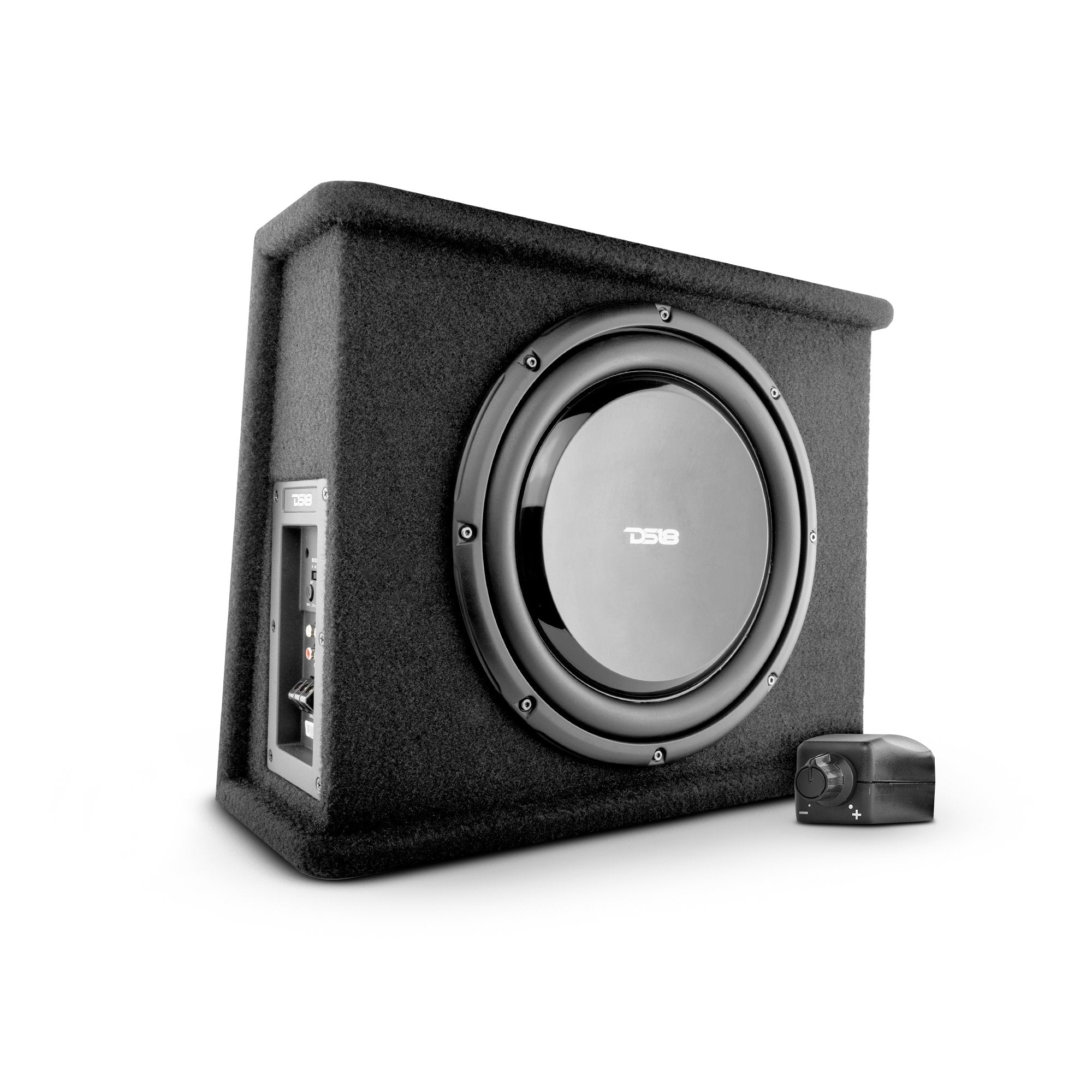 12" Loaded Amplified Shallow Subwoofer Enclosure 350 Watts Rms ...