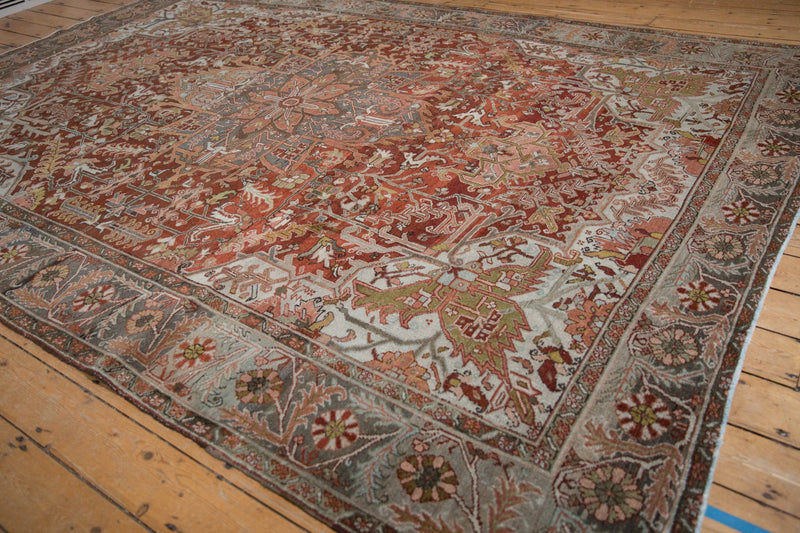 8x11.5 Vintage Distressed Ahar Carpet – Perfect Stock
