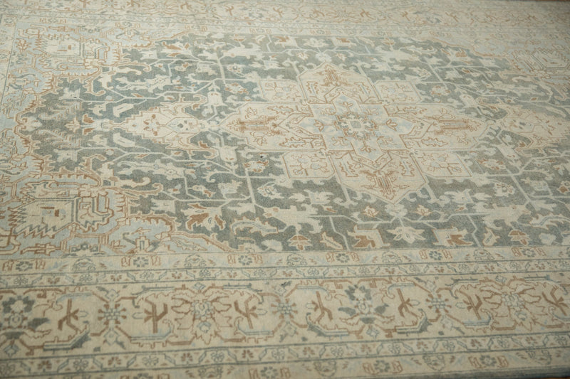 7x10.5 Vintage Distressed Tabriz Carpet – Perfect Stock